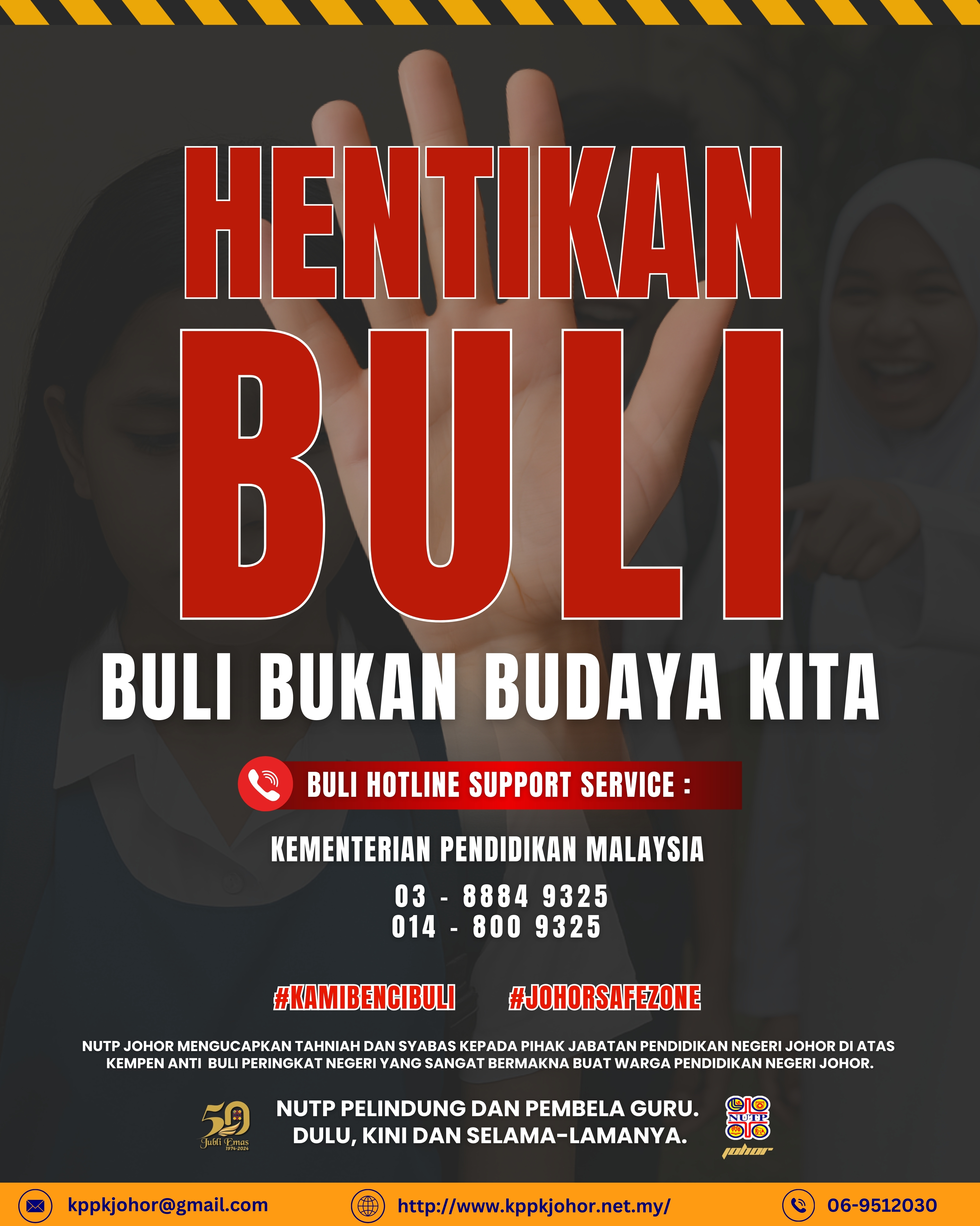 SOKONGAN PENUH TERHADAP KEMPEN ANTI BULI